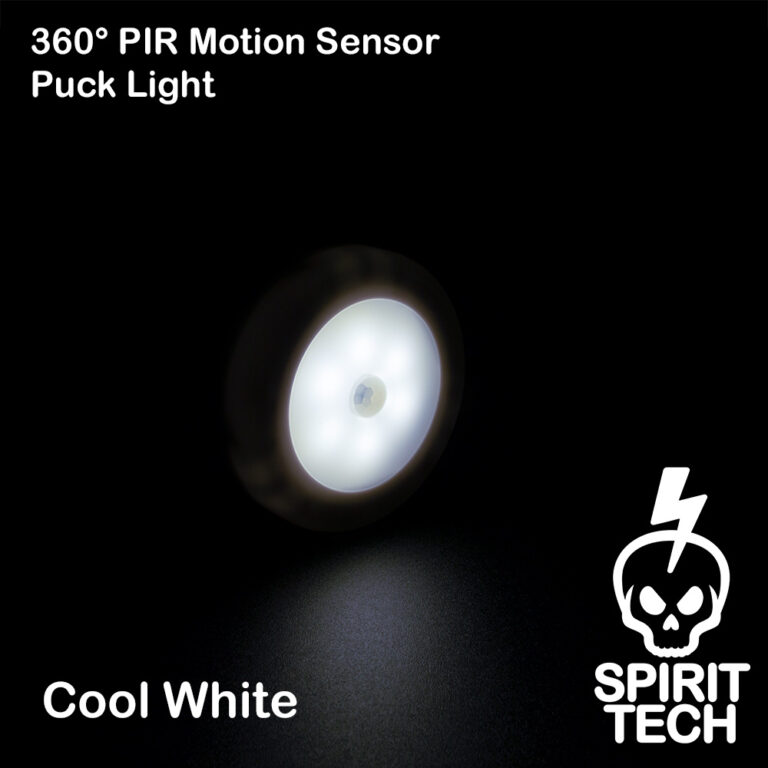 360° PIR Motion Sensor Puck Light - Spirit Tech