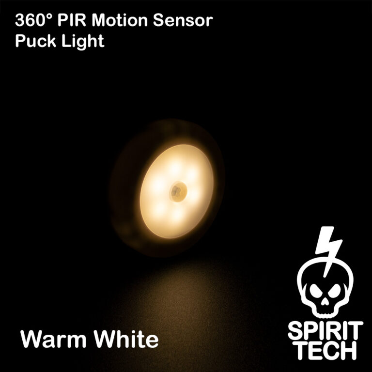 360° PIR Motion Sensor Puck Light - Spirit Tech