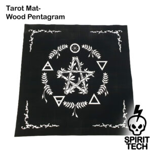 Tarot Mat- Wood Pentagram - Spirit Tech